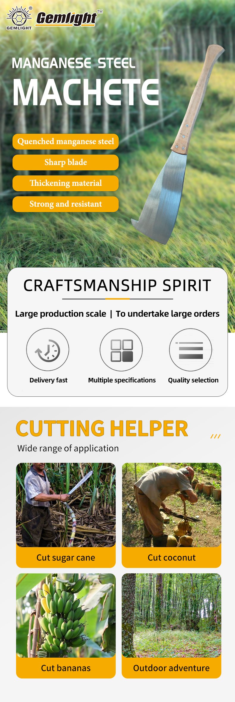 mexico machete knife harvesting knives or machetes south american M213L ...