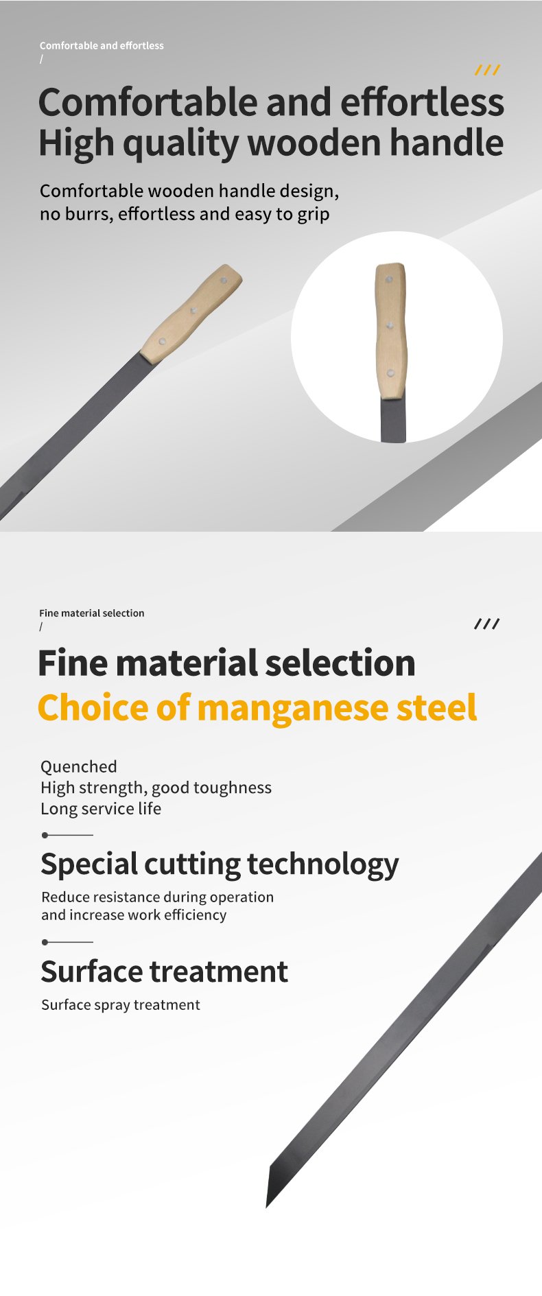 straight grass cutting Machetes: M214S - wholesale custom steel machete ...